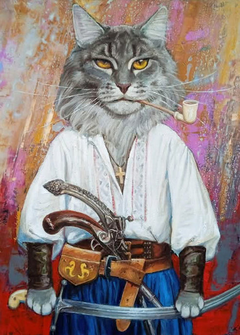 Cossack cat Postcard | Postal Ukraine